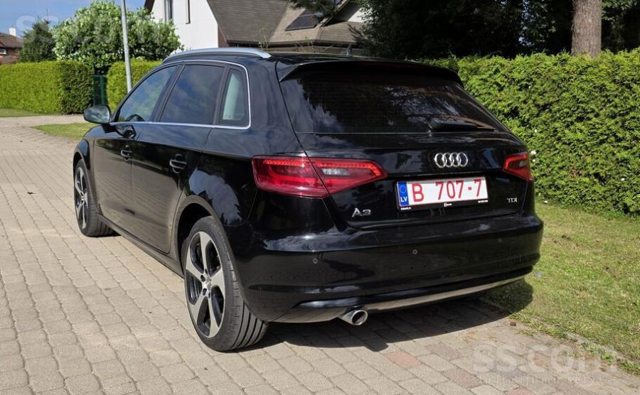 Black Audi A3 2015 in Riga, with an engine capacity of 1.60 L and mileage of 215 thousand km for 10350 €, photo 5 on AUTOMOTO.COM.LV