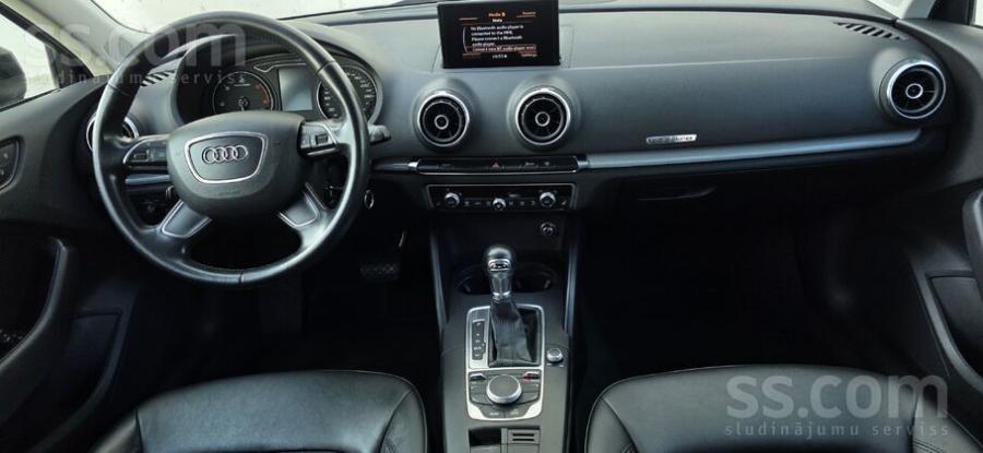 Black Audi A3 2015 in Riga, with an engine capacity of 1.60 L and mileage of 215 thousand km for 10350 €, photo 11 on AUTOMOTO.COM.LV
