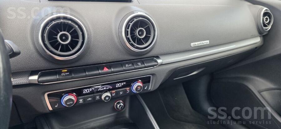 Black Audi A3 2015 in Riga, with an engine capacity of 1.60 L and mileage of 215 thousand km for 10350 €, photo 16 on AUTOMOTO.COM.LV