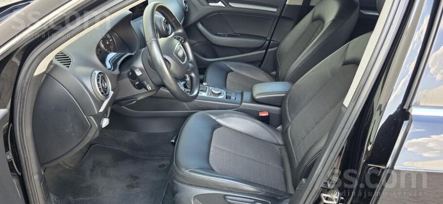 Black Audi A3 2015 in Riga, with an engine capacity of 1.60 L and mileage of 215 thousand km for 10350 €, photo 18 on AUTOMOTO.COM.LV
