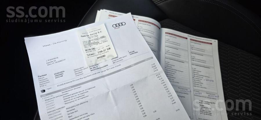Black Audi A3 2015 in Riga, with an engine capacity of 1.60 L and mileage of 215 thousand km for 10350 €, photo 23 on AUTOMOTO.COM.LV