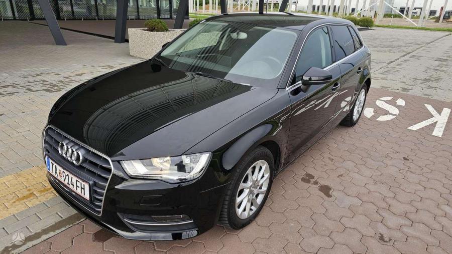 Black Audi A3 2015 in Kaunas, with an engine capacity of 1.20 L and mileage of 201 thousand km for 6450 €, photo 3 on AUTOMOTO.COM.LV