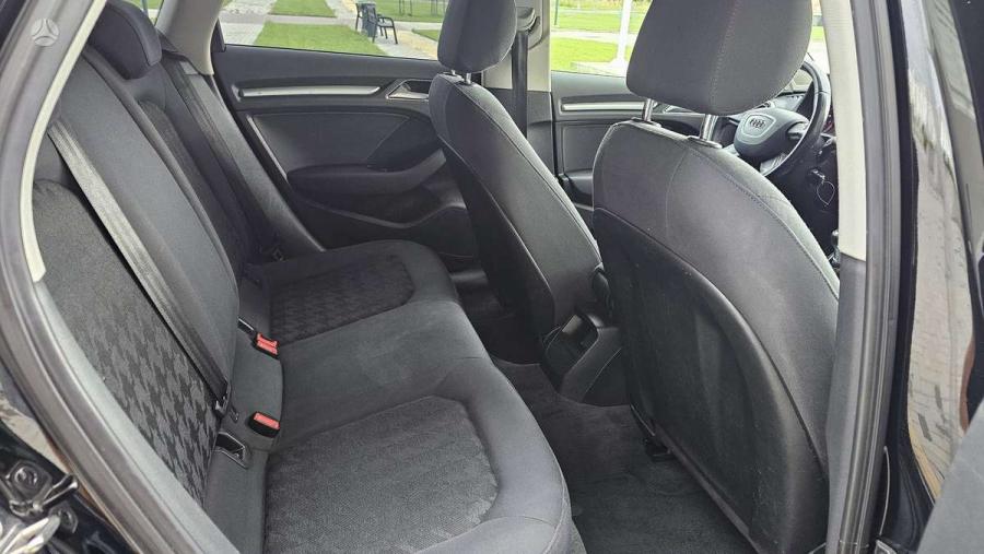 Black Audi A3 2015 in Kaunas, with an engine capacity of 1.20 L and mileage of 201 thousand km for 6450 €, photo 14 on AUTOMOTO.COM.LV