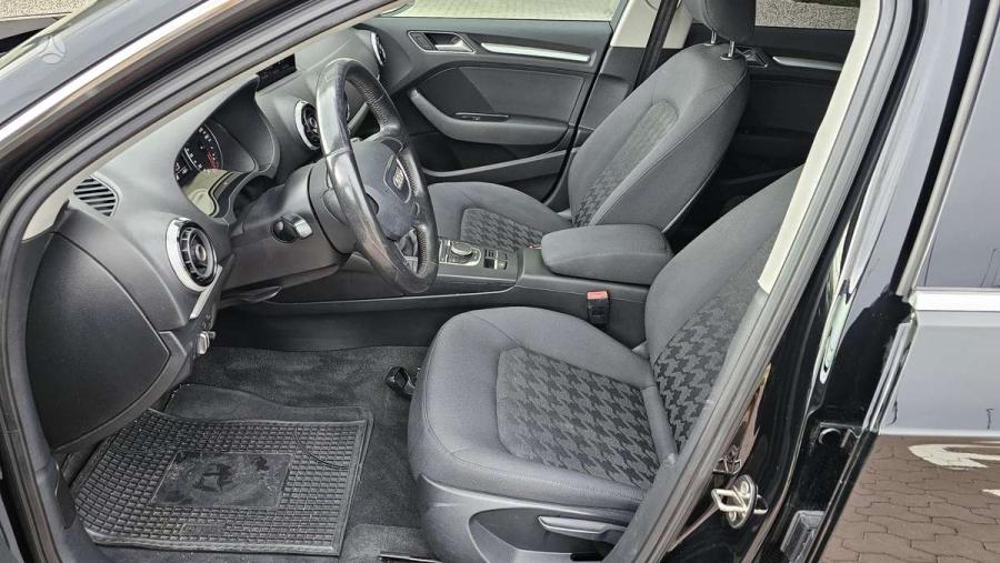 Black Audi A3 2015 in Kaunas, with an engine capacity of 1.20 L and mileage of 201 thousand km for 6450 €, photo 18 on AUTOMOTO.COM.LV
