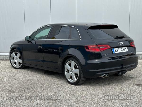 Black Audi A3 2015 in Tartu, with an engine capacity of 2.00 L and mileage of 239 thousand km for 9299 €, photo 4 on AUTOMOTO.COM.LV