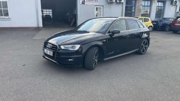 Melns Audi A3 2015 Viļņa, ar dzinēja tilpumu 1.60 L un nobraukumu 154 tūkst. km par 14500 €, foto 3 vietnē AUTOMOTO.COM.LV