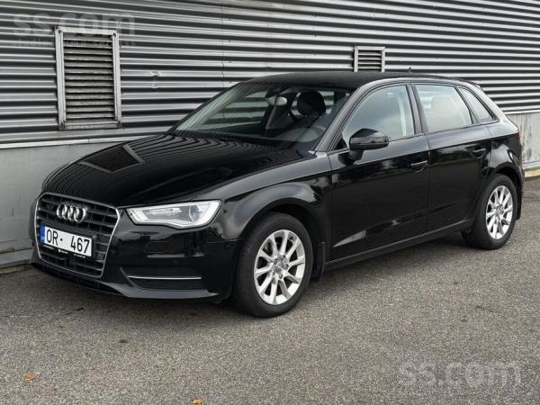 Black Audi A3 2015 in Riga, with an engine capacity of 1.60 L and mileage of 243 thousand km for 9500 €, photo 1 on AUTOMOTO.COM.LV