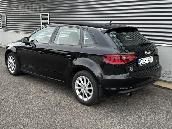 Black Audi A3 2015 in Riga, with an engine capacity of 1.60 L and mileage of 243 thousand km for 9500 €, photo 4 on AUTOMOTO.COM.LV