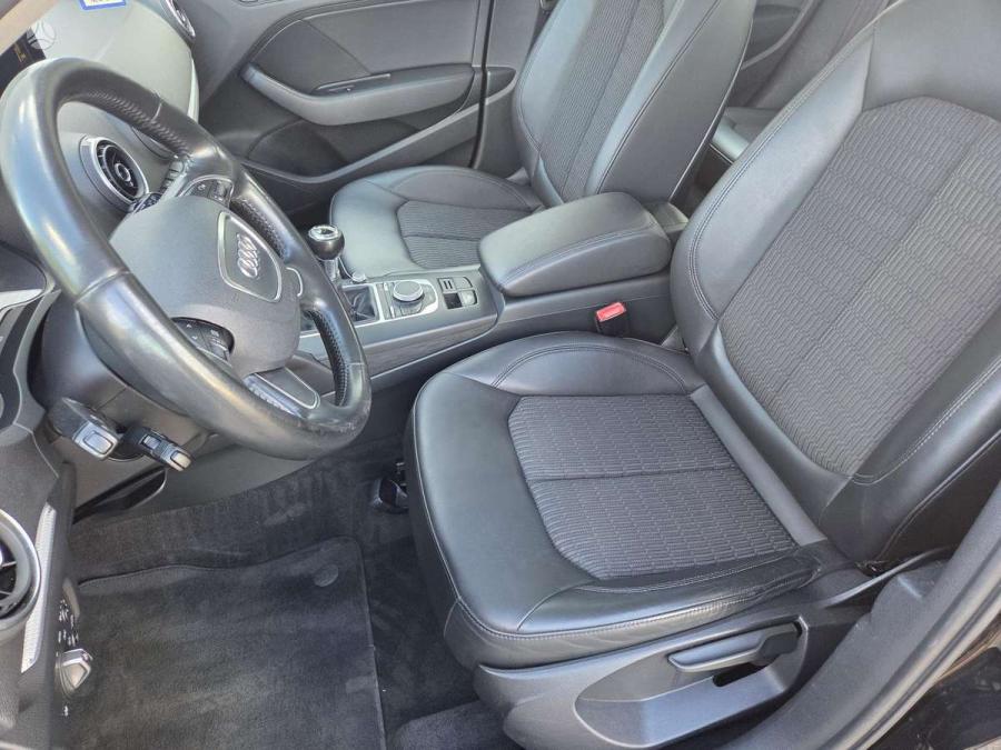 Black Audi A3 2015 in Utena, with an engine capacity of 1.60 L and mileage of 282 thousand km for 6700 €, photo 14 on AUTOMOTO.COM.LV