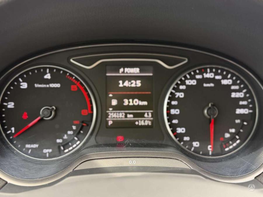 Black Audi A3 2016 in Vilnius, with an engine capacity of 1.97 L and mileage of 256 thousand km for 9000 €, photo 31 on AUTOMOTO.COM.LV