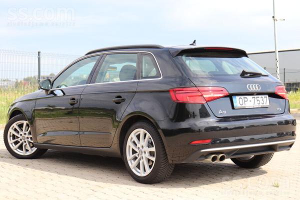 Black Audi A3 2016 in Riga, with an engine capacity of 2.00 L and mileage of 0 thousand km for 9250 €, photo 10 on AUTOMOTO.COM.LV