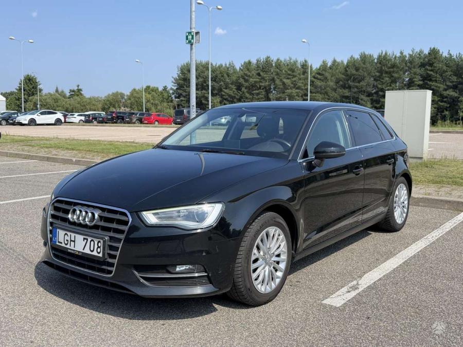 Black Audi A3 2016 in Vilnius, with an engine capacity of 1.97 L and mileage of 256 thousand km for 8400 €, photo 1 on AUTOMOTO.COM.LV