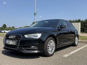 Black Audi A3 2016 in Vilnius, with an engine capacity of 1.97 L and mileage of 256 thousand km for 8400 €, photo 4 on AUTOMOTO.COM.LV