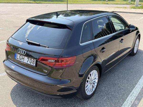 Black Audi A3 2016 in Vilnius, with an engine capacity of 1.97 L and mileage of 256 thousand km for 8400 €, photo 10 on AUTOMOTO.COM.LV