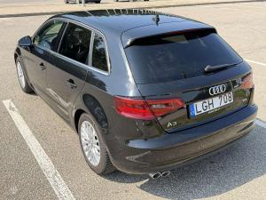 Black Audi A3 2016 in Vilnius, with an engine capacity of 1.97 L and mileage of 256 thousand km for 8400 €, photo 13 on AUTOMOTO.COM.LV