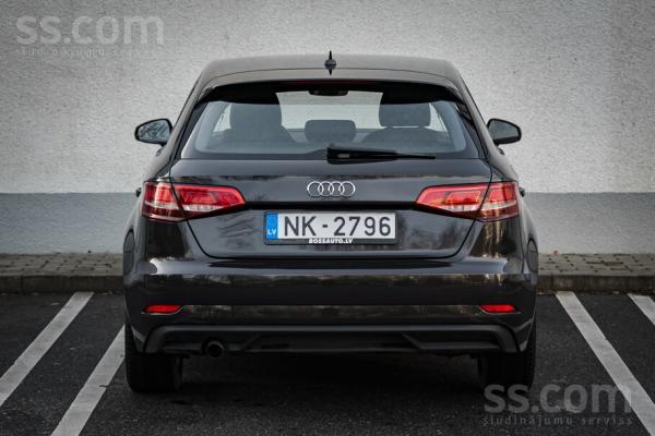 Black Audi A3 2017 in Riga, with an engine capacity of 1.60 L and mileage of 0 thousand km for 8750 €, photo 5 on AUTOMOTO.COM.LV