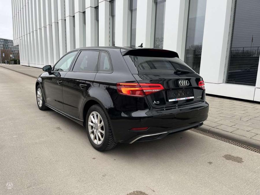 Black Audi A3 2017 in Vilnius, with an engine capacity of 1.40 L and mileage of 125 thousand km for 13950 €, photo 2 on AUTOMOTO.COM.LV