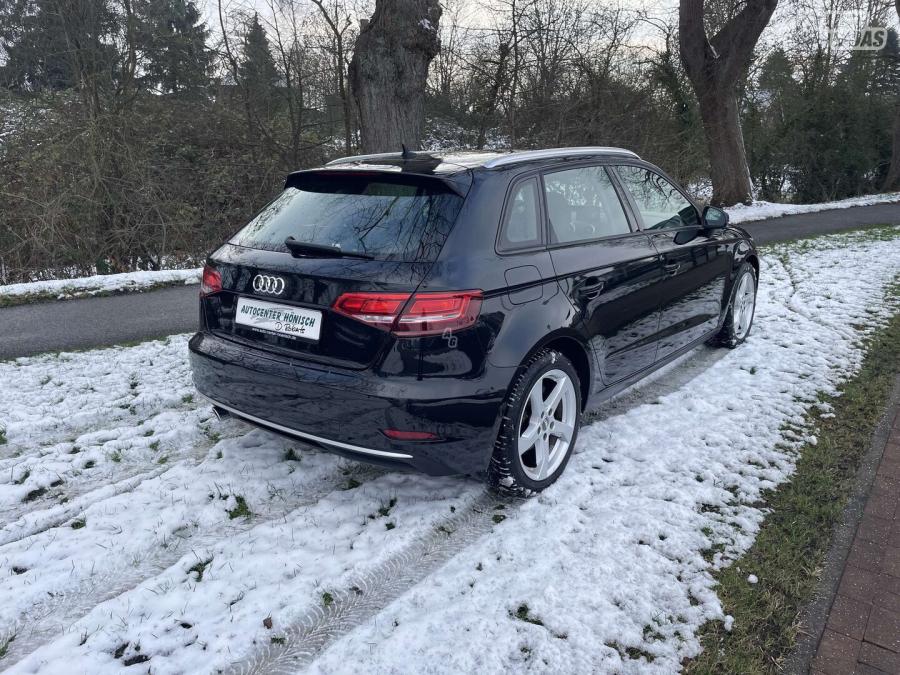 Black Audi A3 2018 in Kaunas, with an engine capacity of 0.00 L and mileage of 45 thousand km for 23203 €, photo 4 on AUTOMOTO.COM.LV