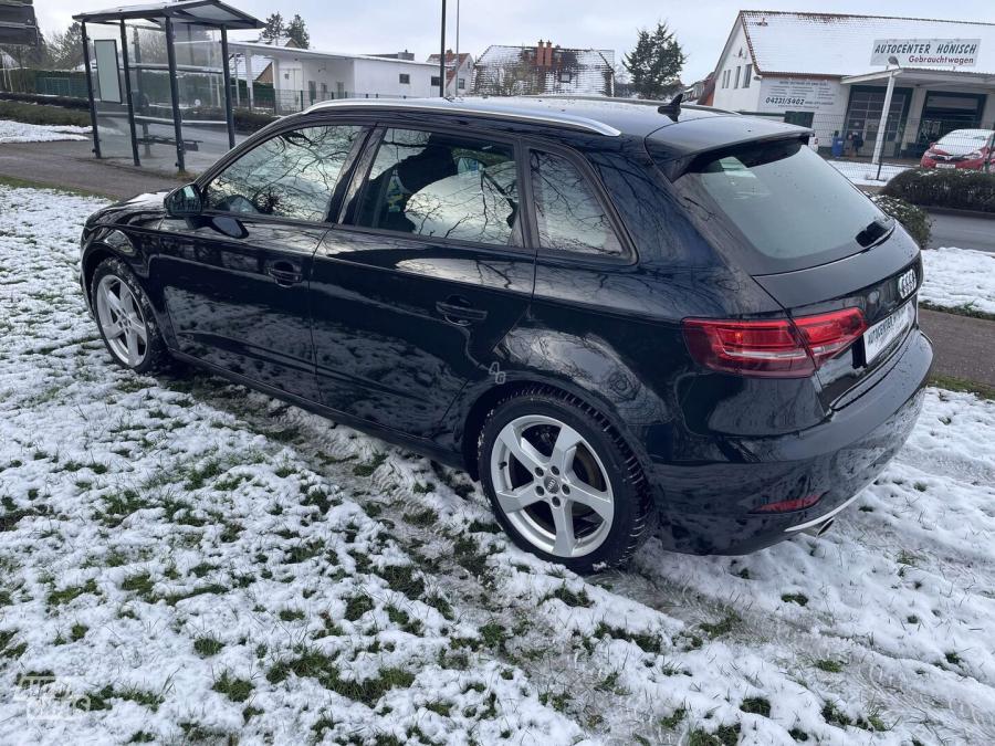 Black Audi A3 2018 in Kaunas, with an engine capacity of 0.00 L and mileage of 45 thousand km for 23203 €, photo 6 on AUTOMOTO.COM.LV