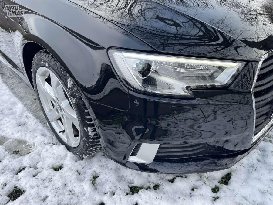 Black Audi A3 2018 in Kaunas, with an engine capacity of 0.00 L and mileage of 45 thousand km for 23203 €, photo 9 on AUTOMOTO.COM.LV