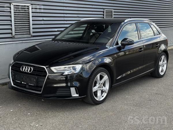 Black Audi A3 2018 in Riga, with an engine capacity of 1.50 L and mileage of 139 thousand km for 13900 €, photo 1 on AUTOMOTO.COM.LV