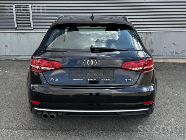 Black Audi A3 2018 in Riga, with an engine capacity of 1.50 L and mileage of 139 thousand km for 13900 €, photo 4 on AUTOMOTO.COM.LV