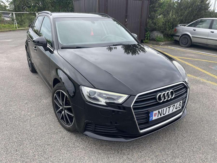 Black Audi A3 2018 in Vilnius, with an engine capacity of 1.60 L and mileage of 159 thousand km for 11850 €, photo 4 on AUTOMOTO.COM.LV