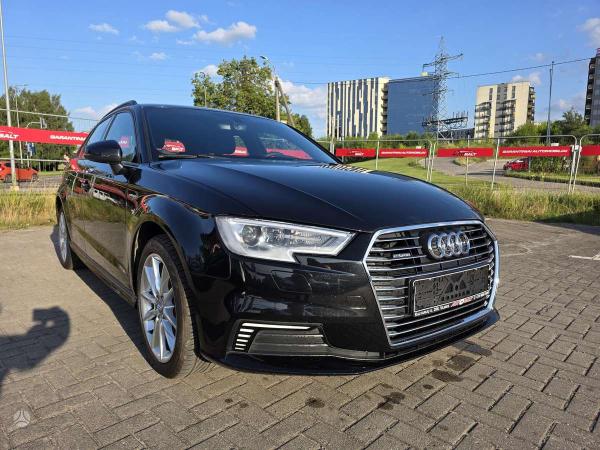 Melns Audi A3 2018 Viļņa, ar dzinēja tilpumu 1.40 L un nobraukumu 50 tūkst. km par 14000 €, foto  vietnē AUTOMOTO.COM.LV