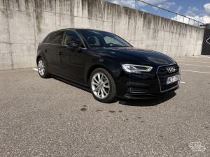 Melns Audi A3 2018 Viļņa, ar dzinēja tilpumu 1.50 L un nobraukumu 181 tūkst. km par 14000 €, foto  vietnē AUTOMOTO.COM.LV