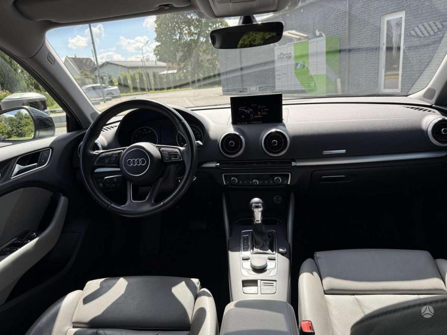 Black Audi A3 2018 in Vilnius, with an engine capacity of 1.50 L and mileage of 181 thousand km for 13000 €, photo 11 on AUTOMOTO.COM.LV