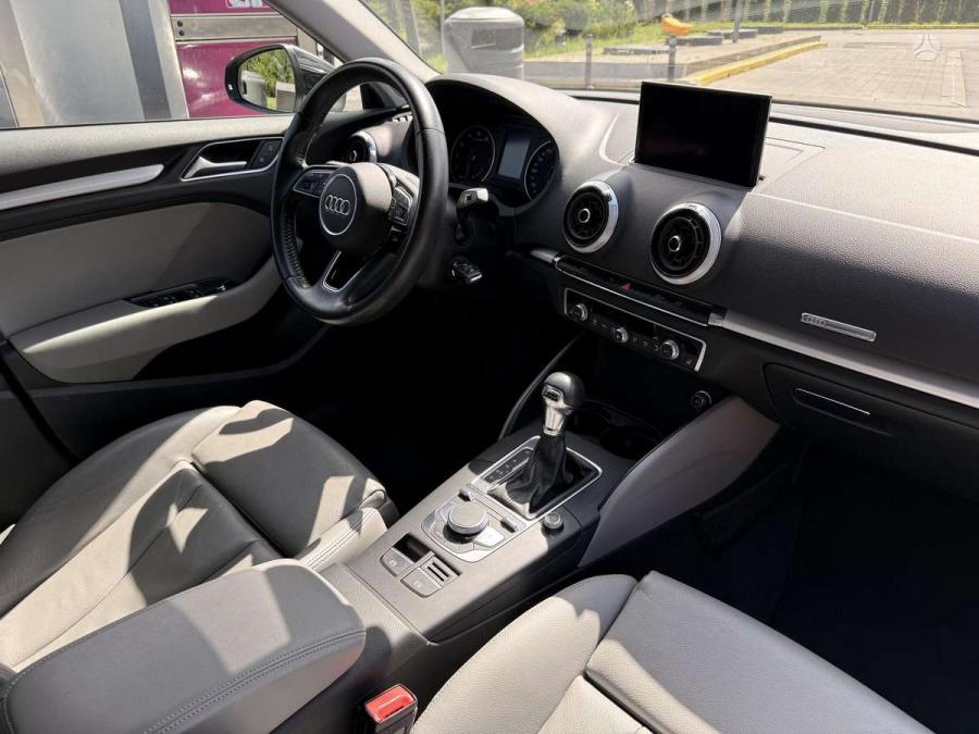 Black Audi A3 2018 in Vilnius, with an engine capacity of 1.50 L and mileage of 181 thousand km for 13000 €, photo 12 on AUTOMOTO.COM.LV