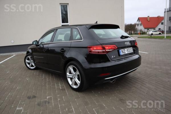 Black Audi A3 2019 in Riga, with an engine capacity of 1.60 L and mileage of 213 thousand km for 11990 €, photo 2 on AUTOMOTO.COM.LV