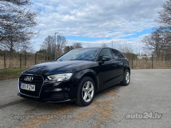 Black Audi A3 2019 in Tallinn, with an engine capacity of 1.60 L and mileage of 79 thousand km for 19990 €, photo 1 on AUTOMOTO.COM.LV