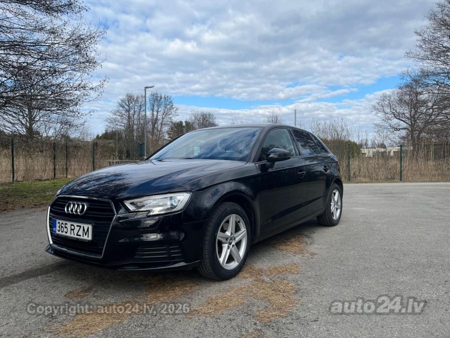Black Audi A3 2019 in Tallinn, with an engine capacity of 1.60 L and mileage of 79 thousand km for 19990 €, photo 1 on AUTOMOTO.COM.LV