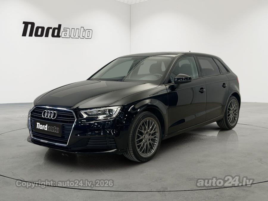 Black Audi A3 2019 in Tallinn, with an engine capacity of 1.60 L and mileage of 64 thousand km for 17900 €, photo 1 on AUTOMOTO.COM.LV