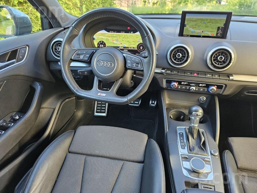 Melns Audi A3 2019 Ogre, ar dzinēja tilpumu 2.00 L un nobraukumu 100 tūkst. km par 17258 €, foto 13 vietnē AUTOMOTO.COM.LV