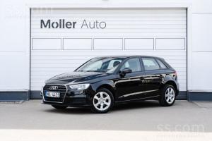 Black Audi A3 2019 in Riga, with an engine capacity of 1.60 L and mileage of 186 thousand km for 9950 €, photo  on AUTOMOTO.COM.LV