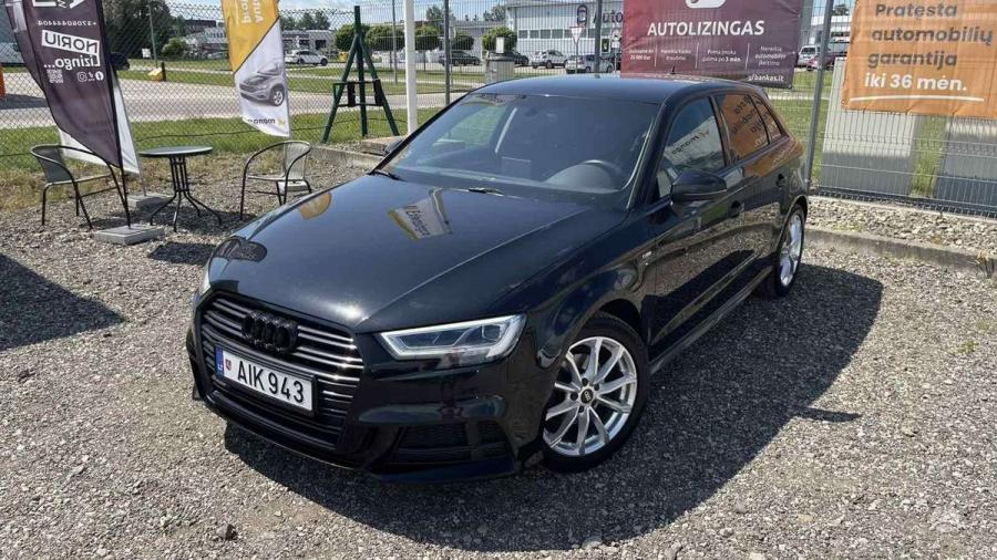 Черный Ауди А3 2019 в Мариямполе, объемом двигателя 1.60 л и пробегом 252 тыс. км за 12790 €, фото 1 на AUTOMOTO.COM.LV