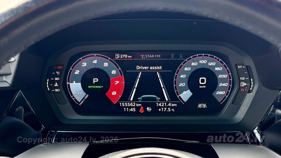 Black Audi A3 2020 in Tallinn, with an engine capacity of 1.50 L and mileage of 156 thousand km for 19800 €, photo 15 on AUTOMOTO.COM.LV