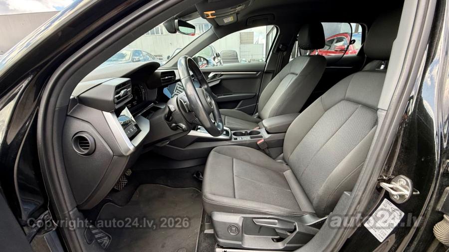 Black Audi A3 2020 in Tallinn, with an engine capacity of 1.50 L and mileage of 156 thousand km for 19800 €, photo 21 on AUTOMOTO.COM.LV
