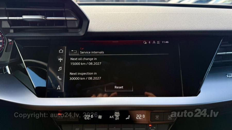 Black Audi A3 2020 in Tallinn, with an engine capacity of 1.50 L and mileage of 156 thousand km for 19800 €, photo 27 on AUTOMOTO.COM.LV