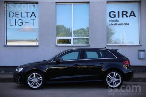 Black Audi A3 2020 in Riga, with an engine capacity of 1.40 L and mileage of 145 thousand km for 15995 €, photo 3 on AUTOMOTO.COM.LV