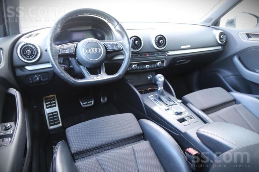 Black Audi A3 2020 in Riga, with an engine capacity of 1.40 L and mileage of 145 thousand km for 15995 €, photo 11 on AUTOMOTO.COM.LV