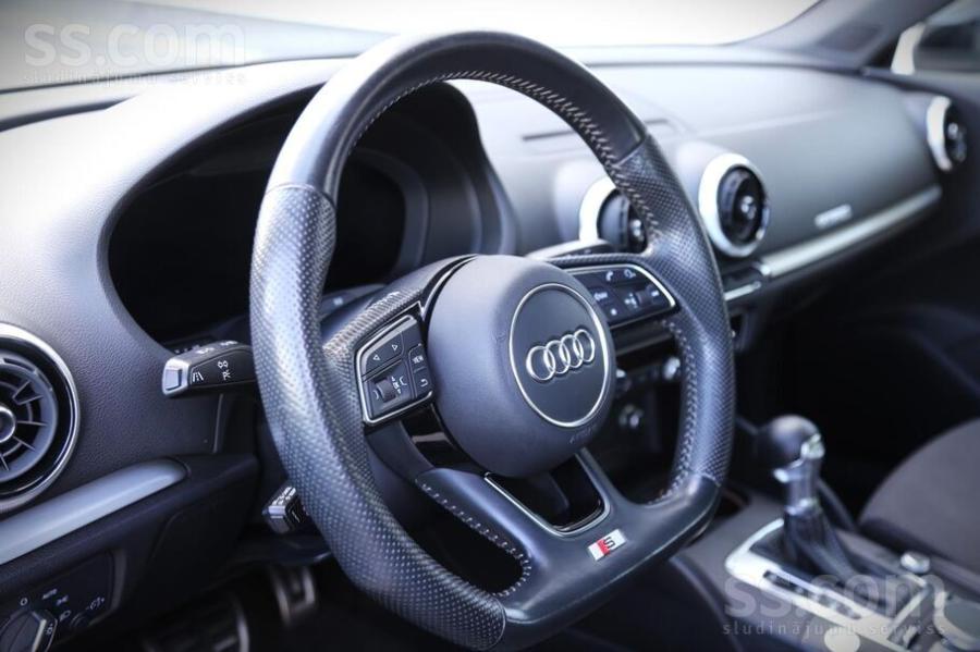 Black Audi A3 2020 in Riga, with an engine capacity of 1.40 L and mileage of 145 thousand km for 15995 €, photo 12 on AUTOMOTO.COM.LV