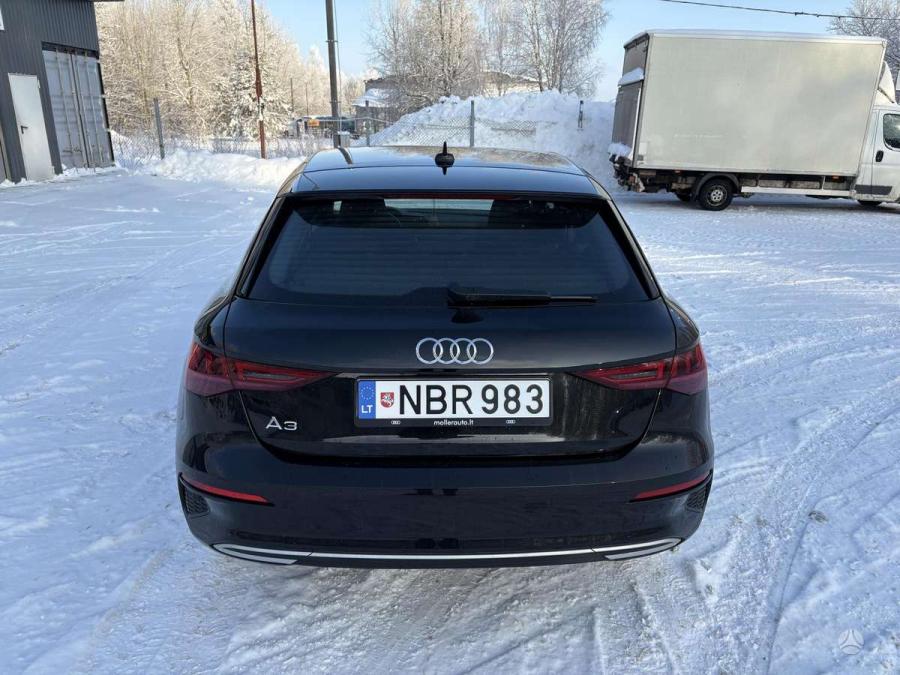 Melns Audi A3 2021 Viļņa, ar dzinēja tilpumu 1.50 L un nobraukumu 165 tūkst. km par 19500 €, foto 5 vietnē AUTOMOTO.COM.LV