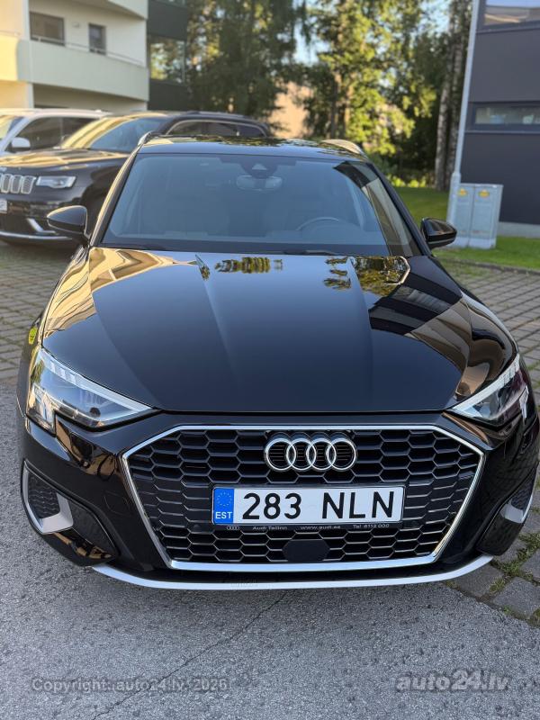 Black Audi A3 2021 in Tallinn, with an engine capacity of 1.50 L and mileage of 59 thousand km for 20500 €, photo 1 on AUTOMOTO.COM.LV