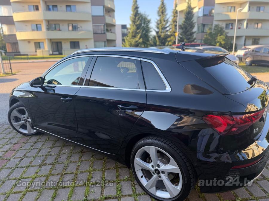 Black Audi A3 2021 in Tallinn, with an engine capacity of 1.50 L and mileage of 59 thousand km for 20500 €, photo 3 on AUTOMOTO.COM.LV