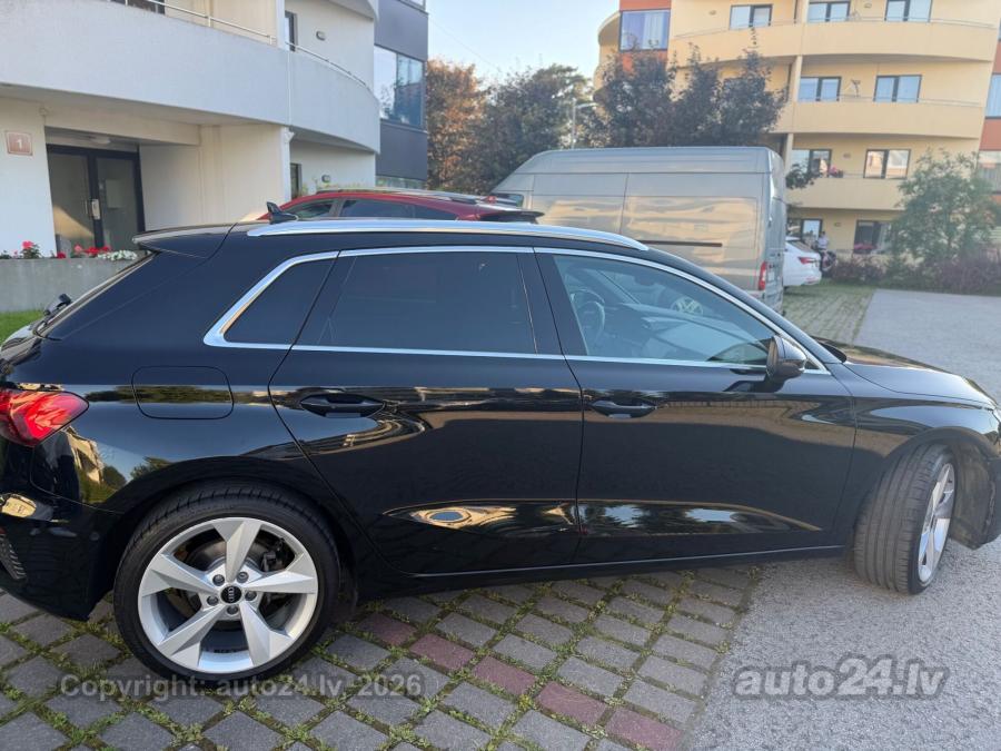Black Audi A3 2021 in Tallinn, with an engine capacity of 1.50 L and mileage of 59 thousand km for 20500 €, photo 5 on AUTOMOTO.COM.LV