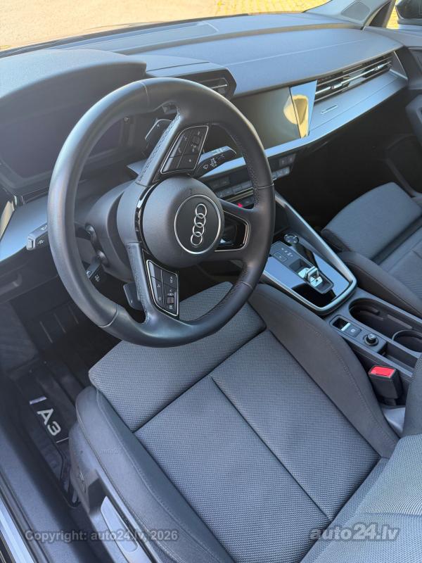 Black Audi A3 2021 in Tallinn, with an engine capacity of 1.50 L and mileage of 59 thousand km for 20500 €, photo 5 on AUTOMOTO.COM.LV