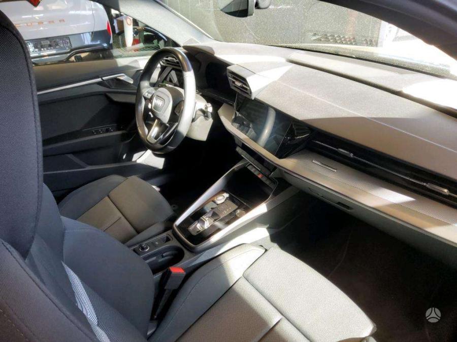 Black Audi A3 2023 in Vilnius, with an engine capacity of 1.50 L and mileage of 91 thousand km for 24565 €, photo 7 on AUTOMOTO.COM.LV
